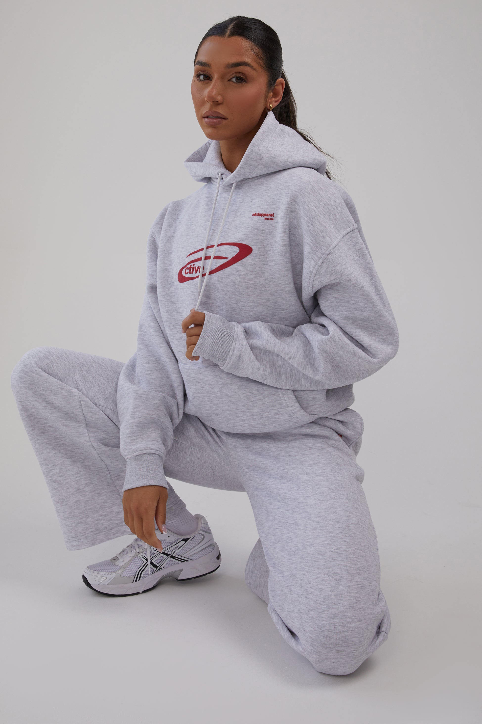 Active Sweat Hoodie - Marl Grey – nkdapparel